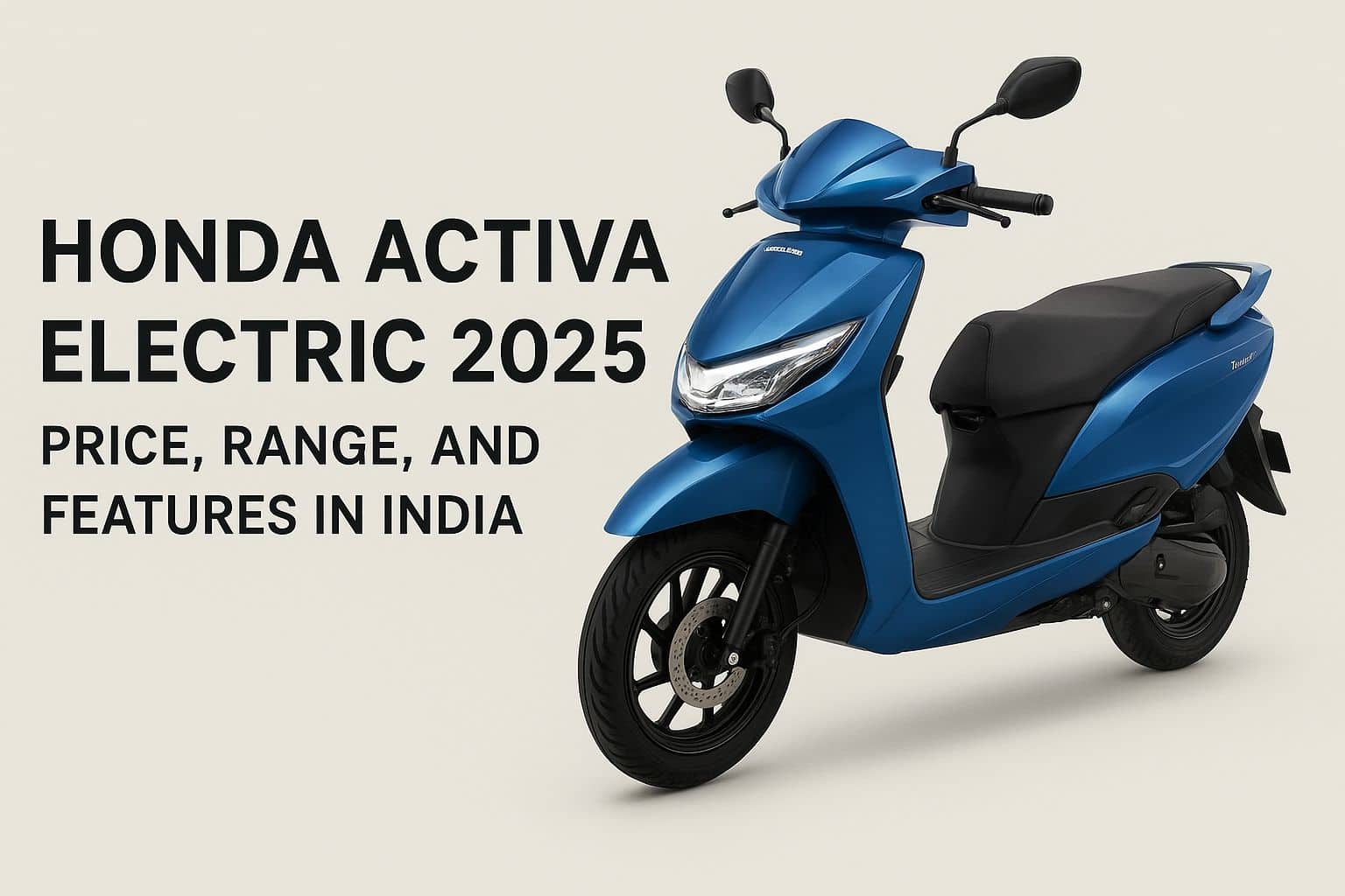 Honda Activa Electric 2025: Price, Range, and Features in India ...